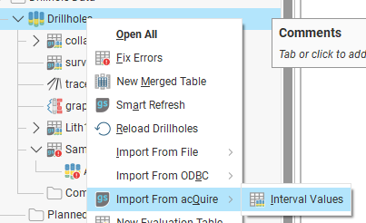Follow the process for connecting to the acQuire database Depending on ...