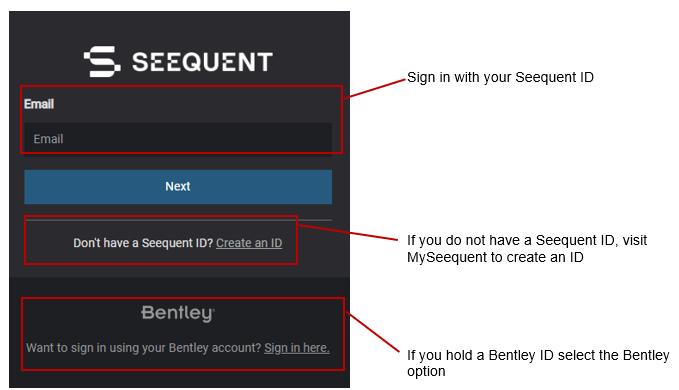 Once signed into MySeequent, select the Reporting option on the left ...